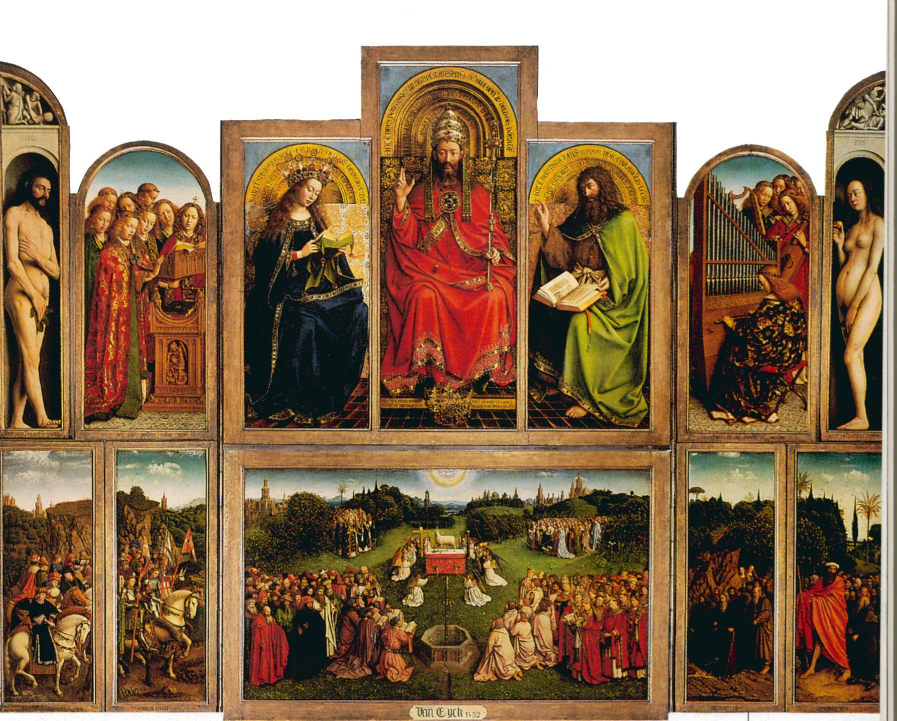 029[amolenuvolette.it]1432 les frères van eyck l'agneau mystique, polyptyque fermé the mystical ...